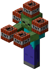 TNT Zombie | Minecraft Crafting Table Wiki | Fandom