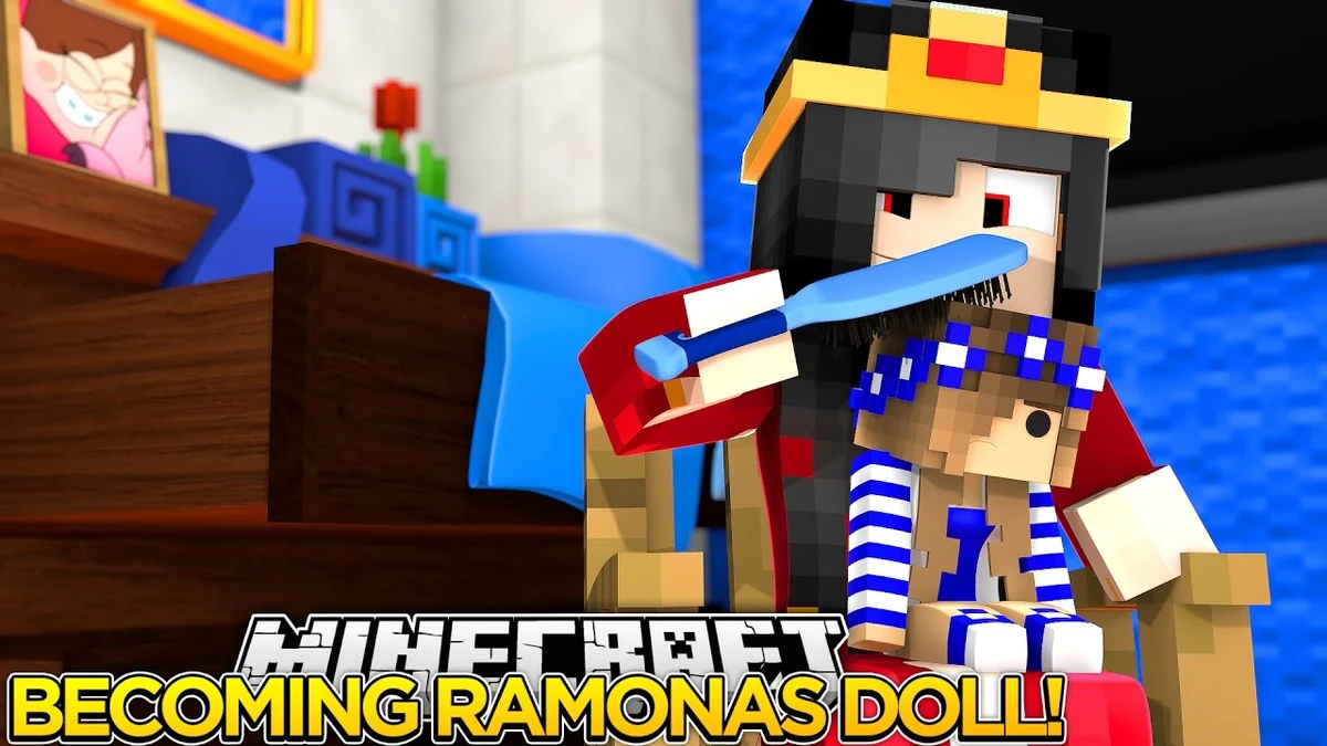 RAMONA TURNS ME INTO A DOLL w/Little Ally. - Little Carly | Minecraft ...