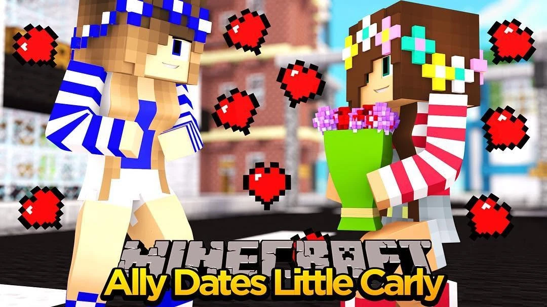 Ally And Friends - LITTLE ALLY DATES LITTLE CARLY!! | Minecraft Little ...