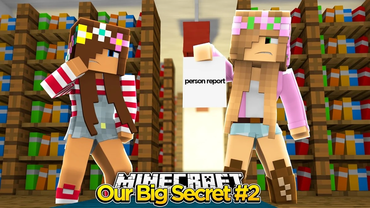 Minecraft Our Big Secret : WHO IS THE MISSING GIRL? #2 w/Little Kelly ...