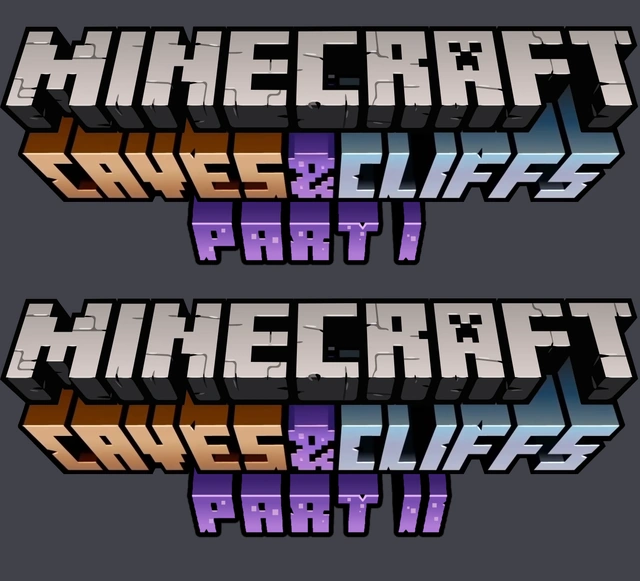 Caves & Cliffs | Minecraft logos Wiki | Fandom
