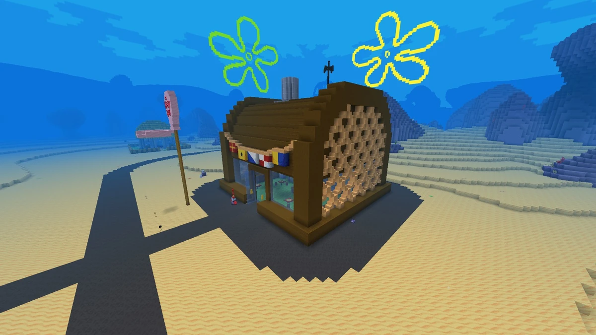 Spongebob Krosty Krab Hoed Minecraft Krusty Krab (Creation)