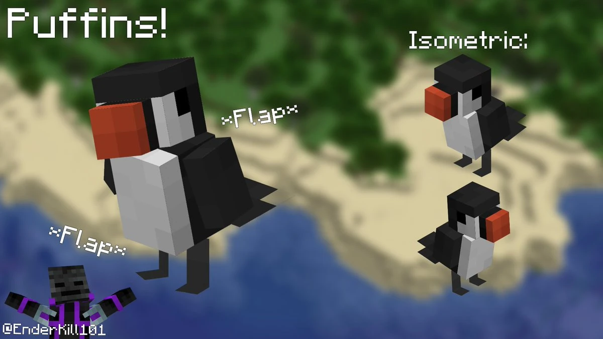 Puffin | Minecraft Mobs Wiki | Fandom