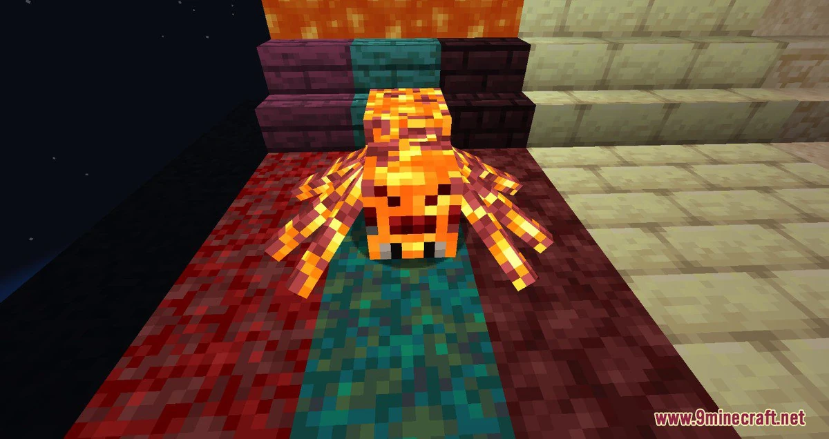 Burning Spiders | Minecraft Mobs Wiki | Fandom