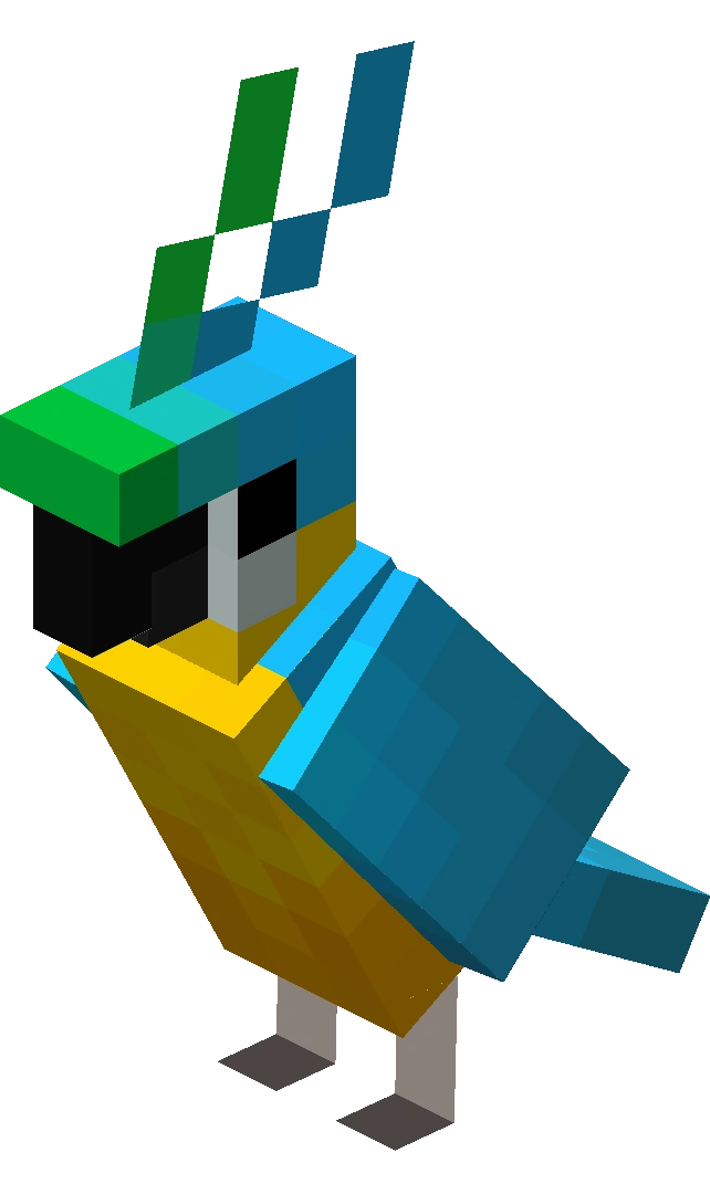 Blue-and-Yellow Macaw | Minecraft Mobs Wiki | Fandom