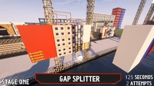 Gap Splitter | Minecraft Ninja Warrior Wiki | Fandom