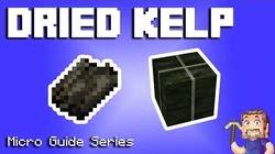 how to make dried kelp block minecraft