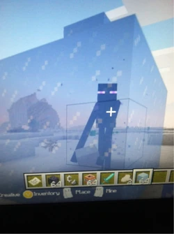 Minecraft Enderman Aghaidh Ealaín Picteilín