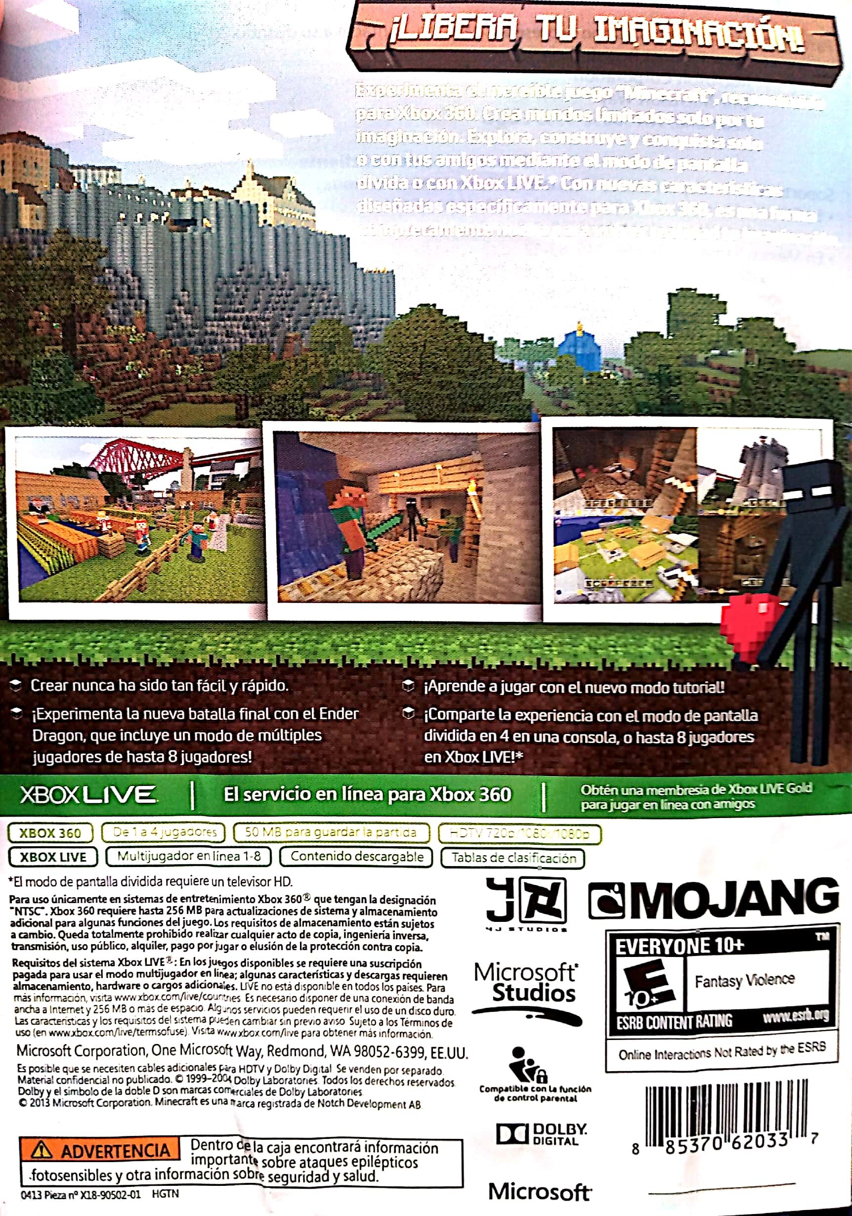 Edifici Minecraft Xbox 360 Minecraft Xbox 360 Edition: Screenshot Dal