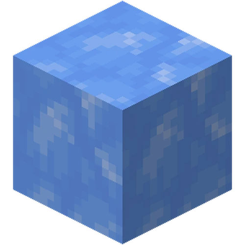 Minecraft Slime Face Blue