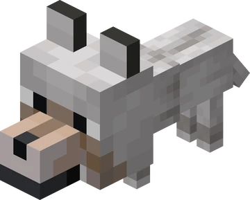 Minecraft Block Template Wolf