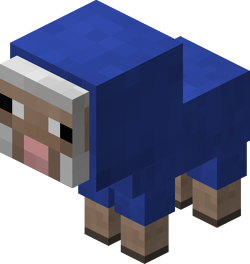 Minecraft Blue Sheep