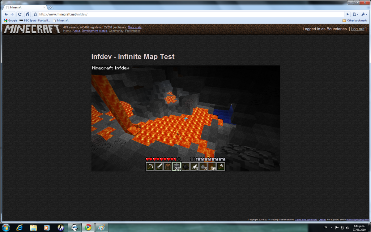 Java Edition Infdev 20100627 Minecraft Wiki
