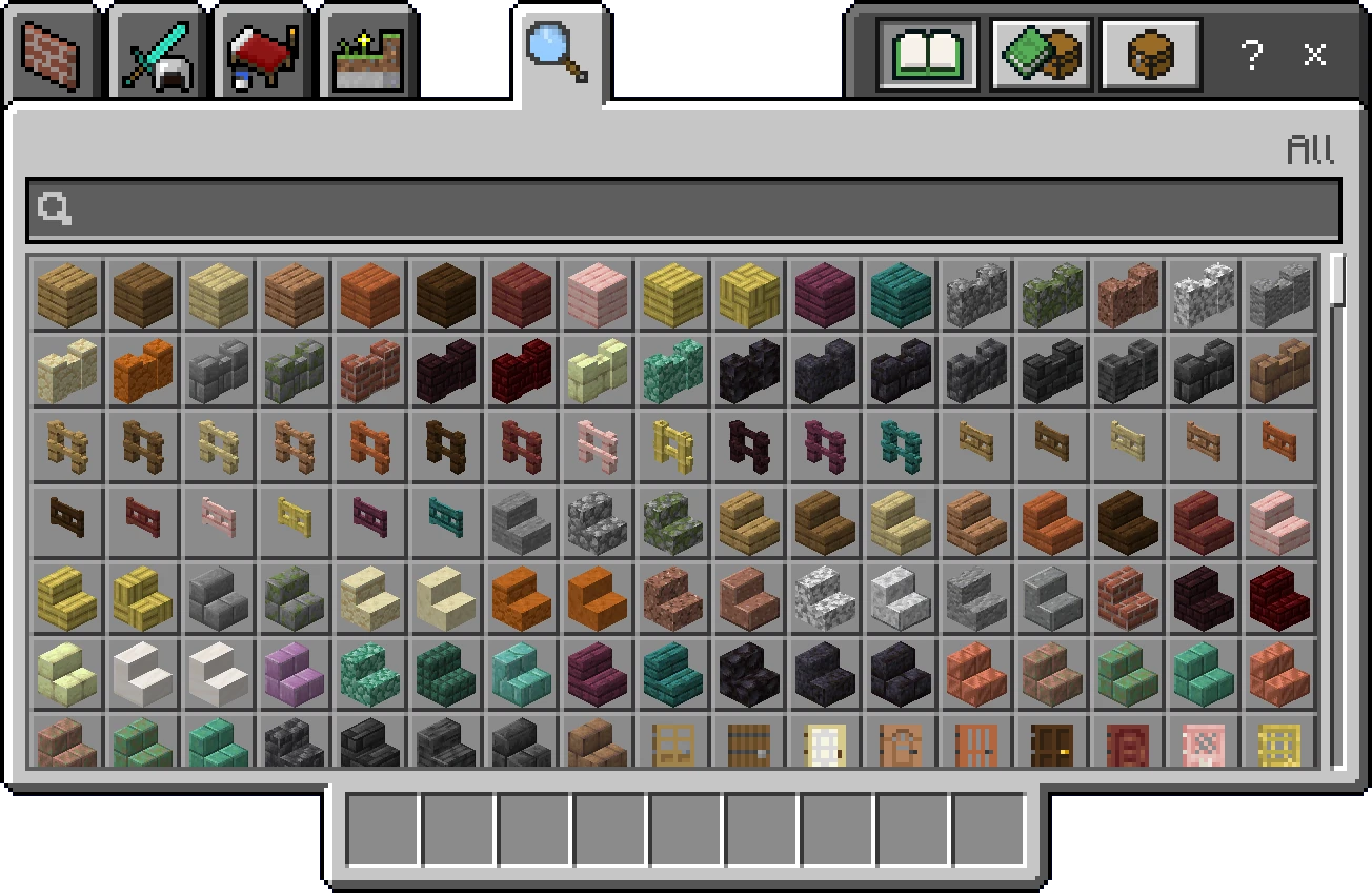 Minecraft Creative Mode Inventory
