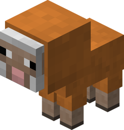 Orange Sheep Minecraft