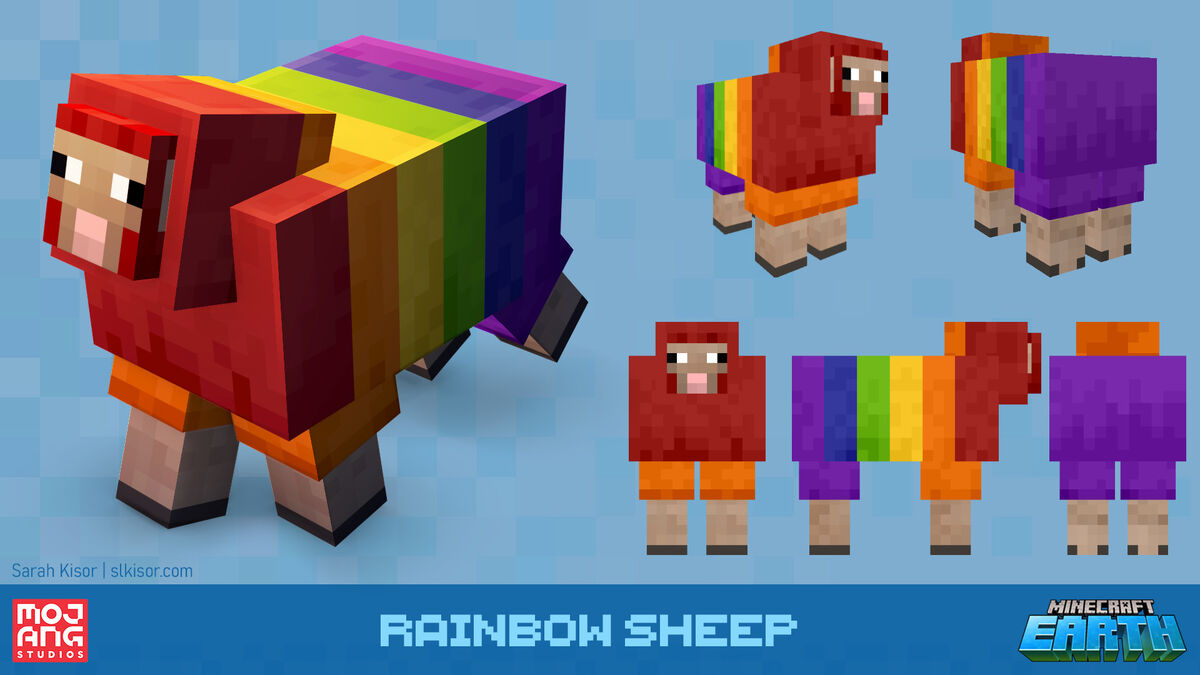 Minecraft Earth Ovelha Arco Íris Minecraft Wiki