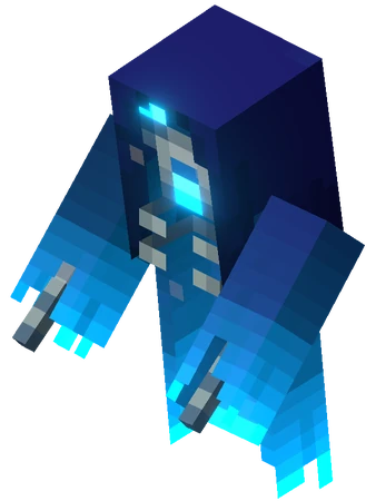 Minecraft Blue Fire Creeper Skin