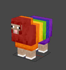 how to make sheep in minecraft rainbow
