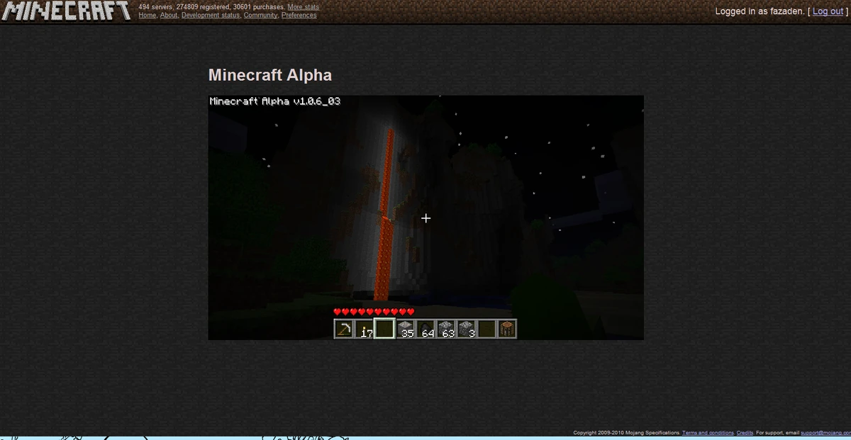Java Edition Alpha v1.0.6 03 - Minecraft Wiki