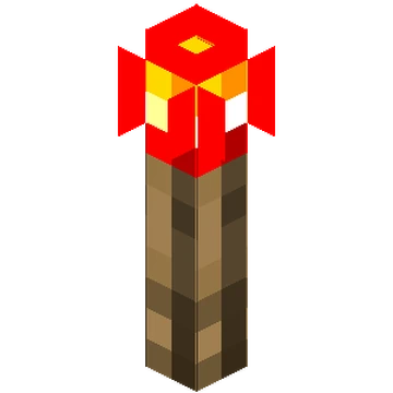 Minecraft Redstone Torch Template