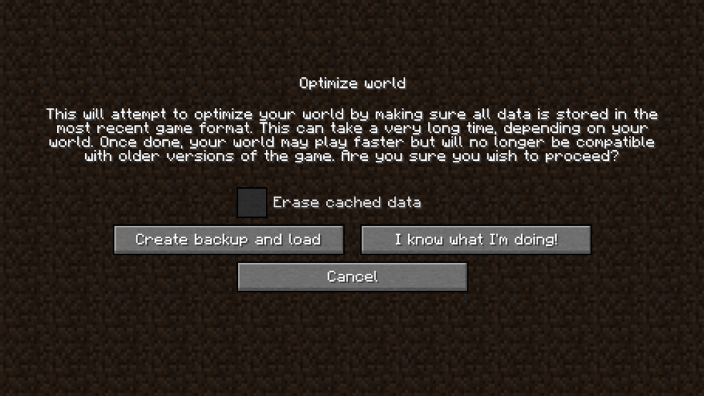 how to make minecraft load faster