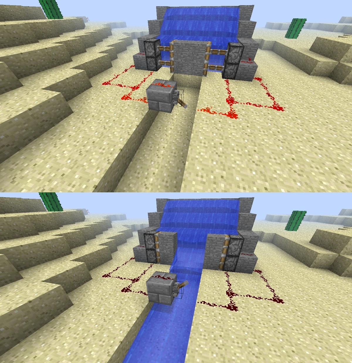 Tutorials/Water gate – Minecraft Wiki