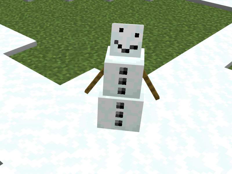 Minecraft Snow Golem Head