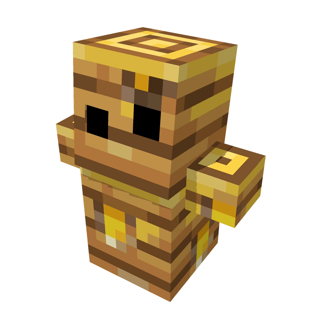 Minecraft Bee Cardboard Template
