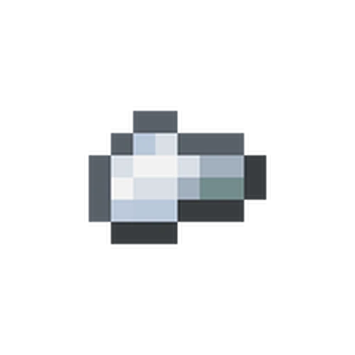 Minecraft Iron Ingot Pixel Art Grid