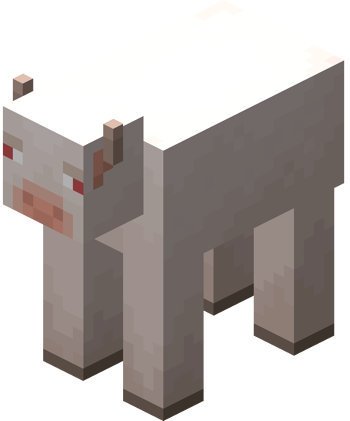 Minecraft Earth:Albino Cow – Minecraft Wiki