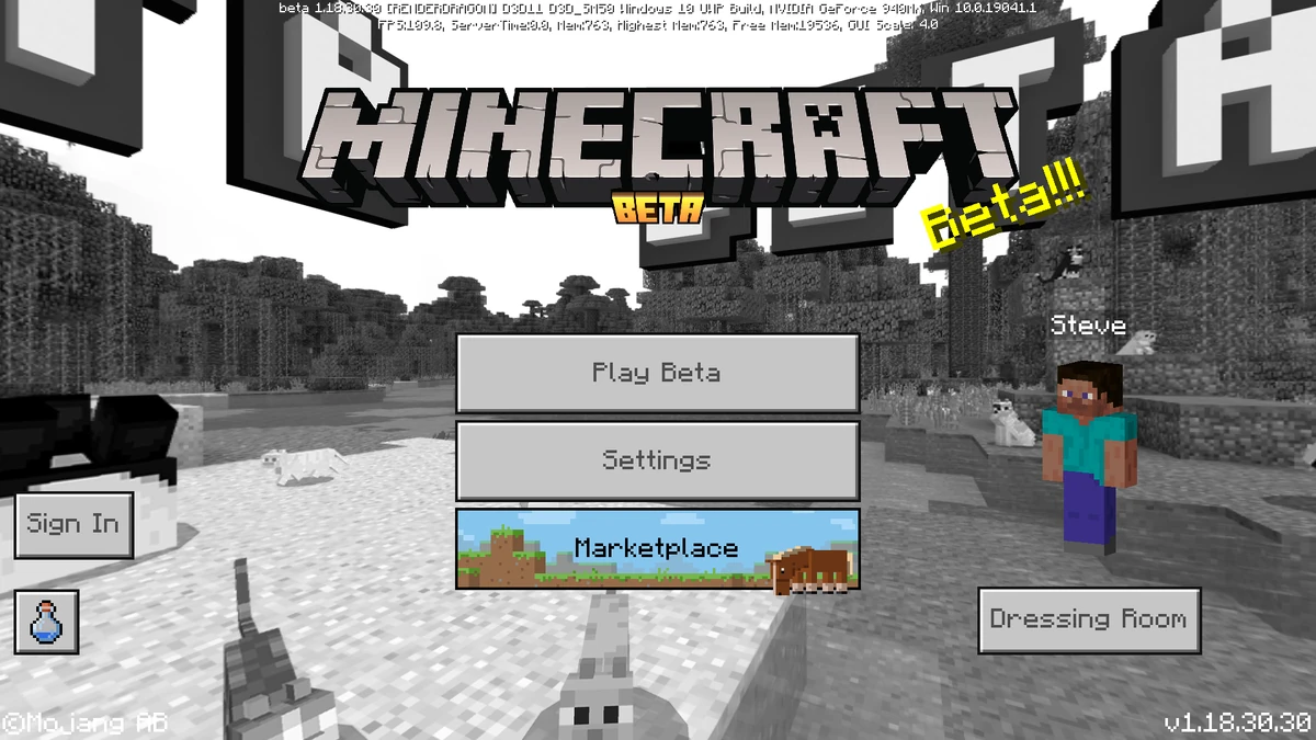 Bedrock Edition beta 1.18.30.30 - Minecraft Wiki