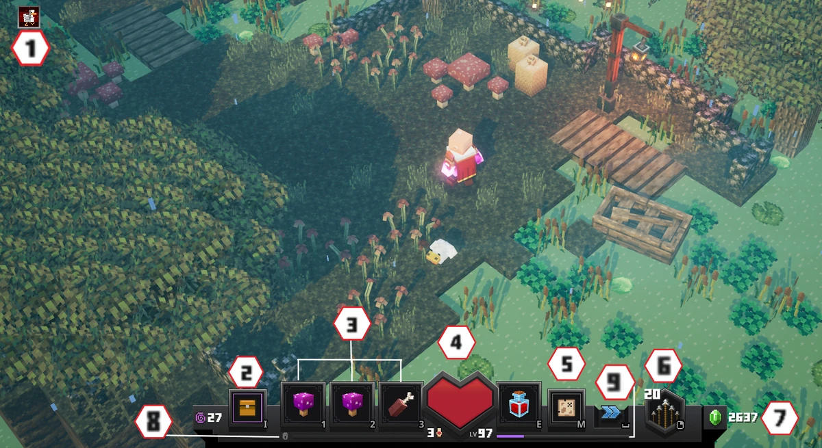 Minecraft Dungeons:HUD - Minecraft Wiki