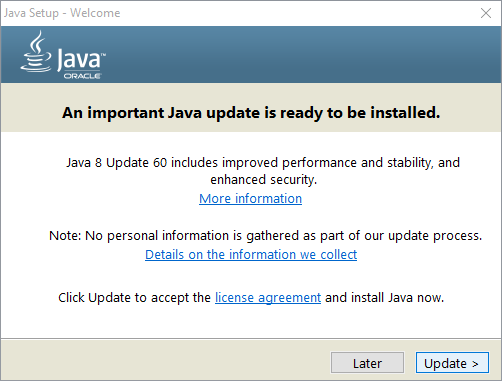 Lessen/Update Java - Minecraft Wiki