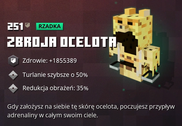 Zbroja ocelota – Minecraft Wiki Polska