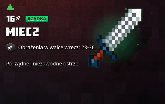 Miecz – Minecraft Wiki Polska