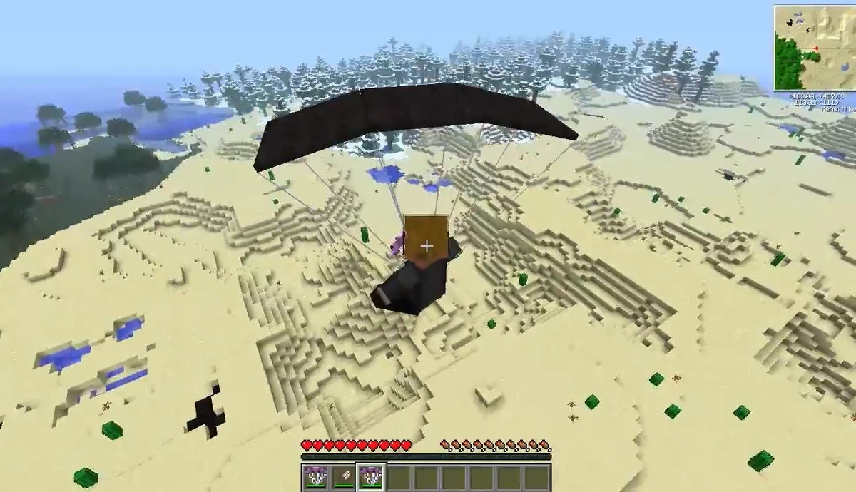 Parachute mod — Minecraft Wiki