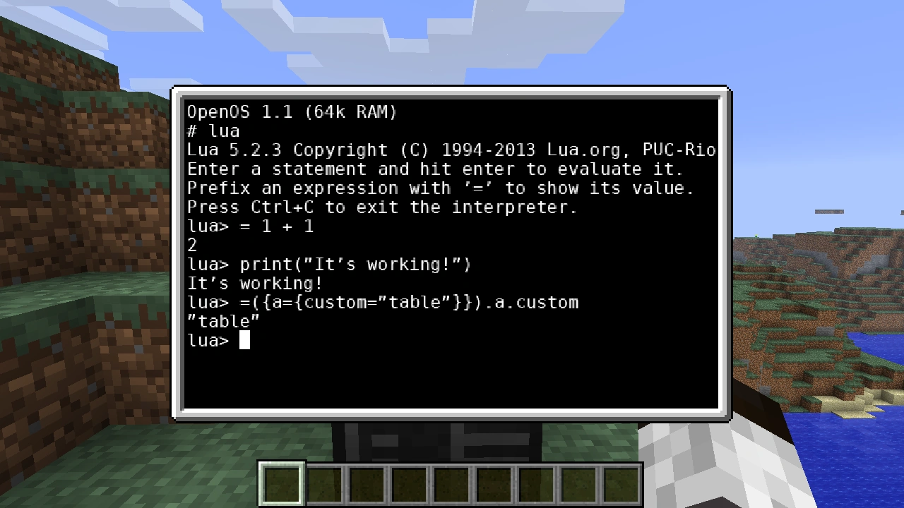 Mineos opencomputers как установить