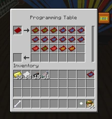 Programming Table | Minecraft buildcraft Wiki | Fandom