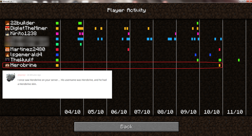 Only Real Herobrine Sighting? (ACCOUNT, NOT MOB) | Minecraft ... Only Real Herobrine Sighting? (ACCOUNT, NOT MOB) | Minecraft ...
