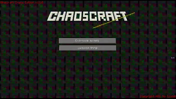 ChaosCraft v1.1.0 | Minecraft 都市传说-中文 Wiki | Fandom