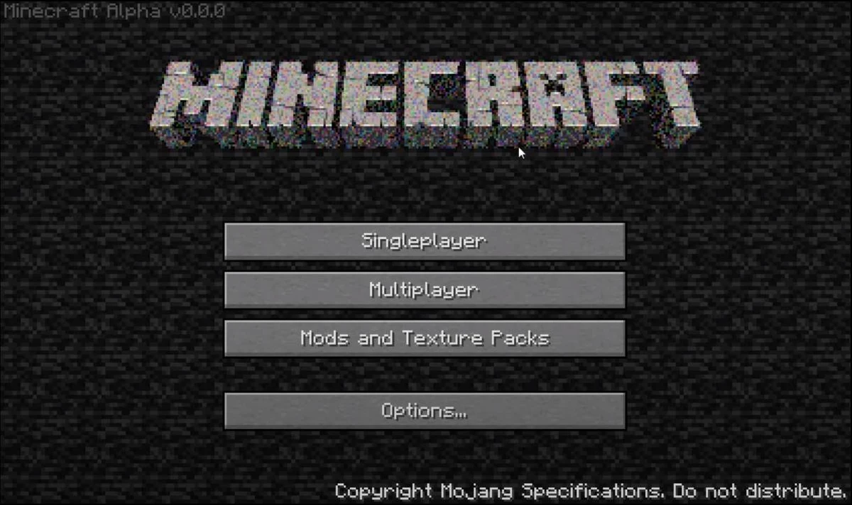 Minecraft Alpha 0.0.0 | Minecraft 都市传说-中文 Wiki | Fandom