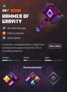 Hammer of Gravity | Minecraft: Dungeons Wiki | Fandom