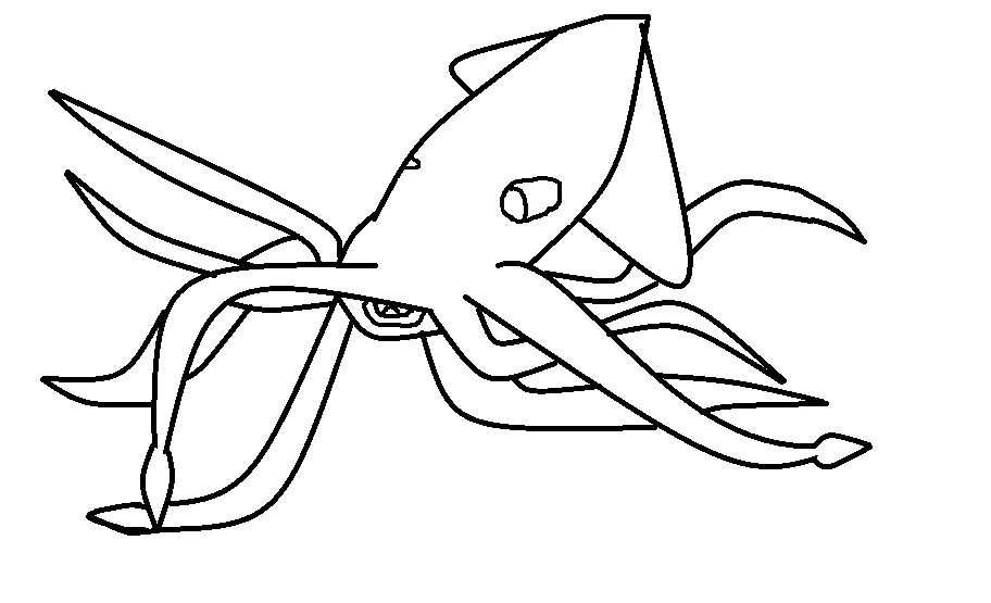 Minecraft Squid Coloring Pages