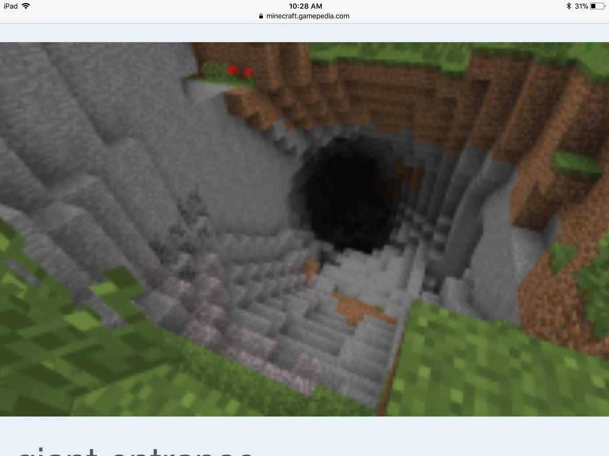 Cave hole | Minecraft Fanon Wiki | Fandom