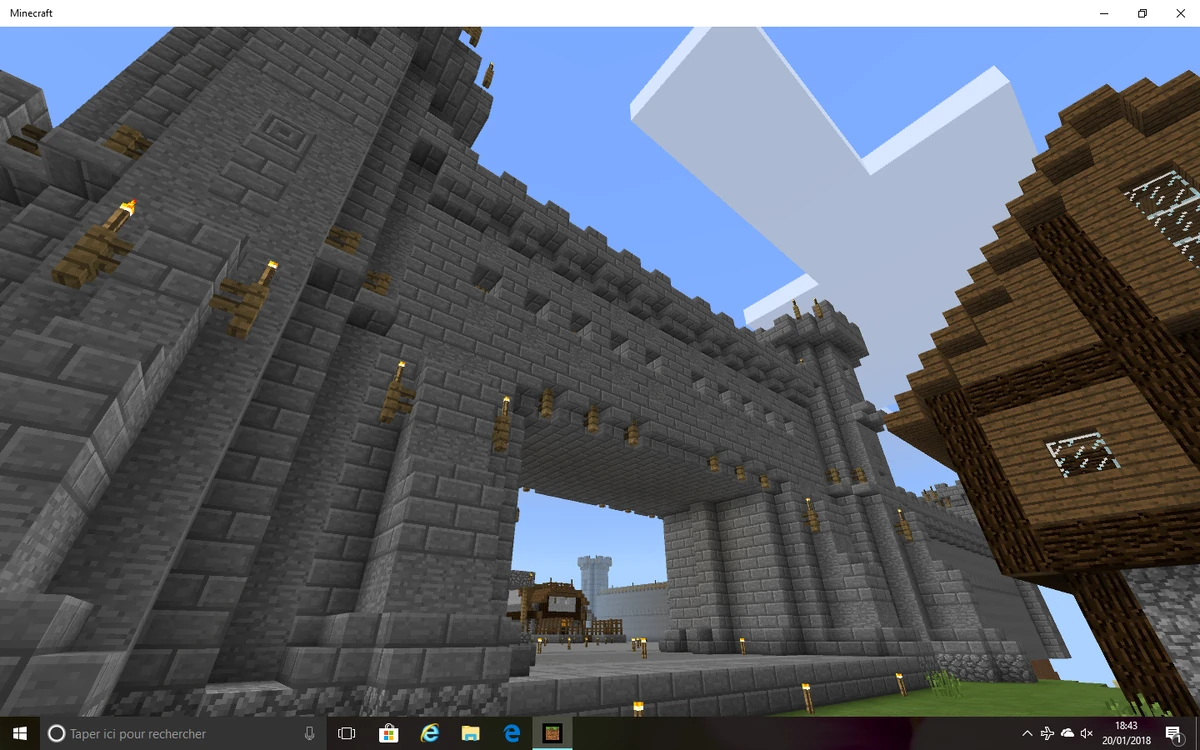Simple Minecraft Castle Gates