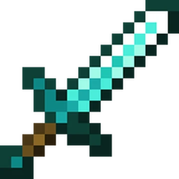 Minecraft Diamond Axe Transparent