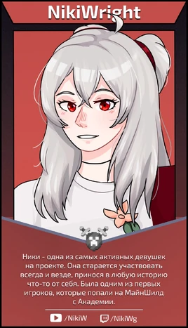 NikiWright | MineShield Вики | Fandom