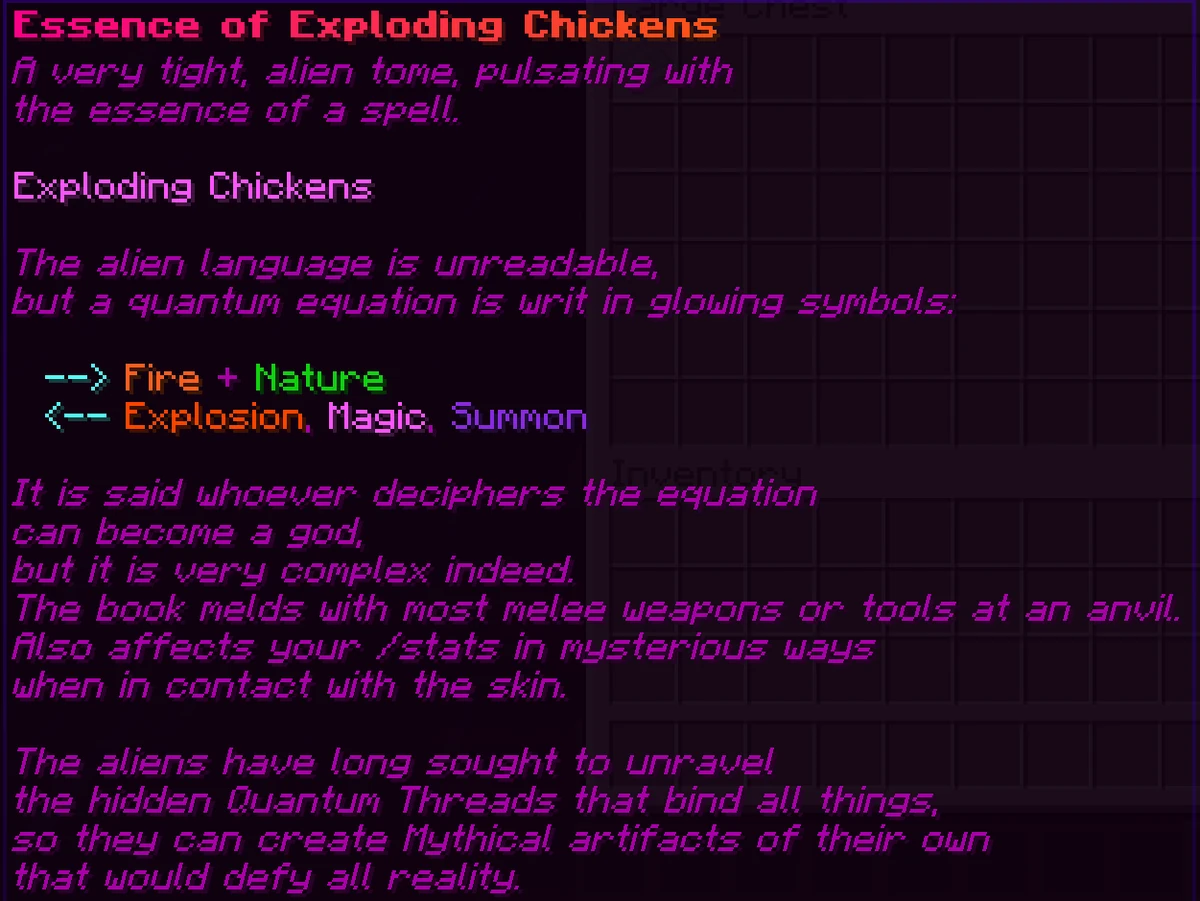 Essence of Exploding Chickens | Minewind Wiki | Fandom