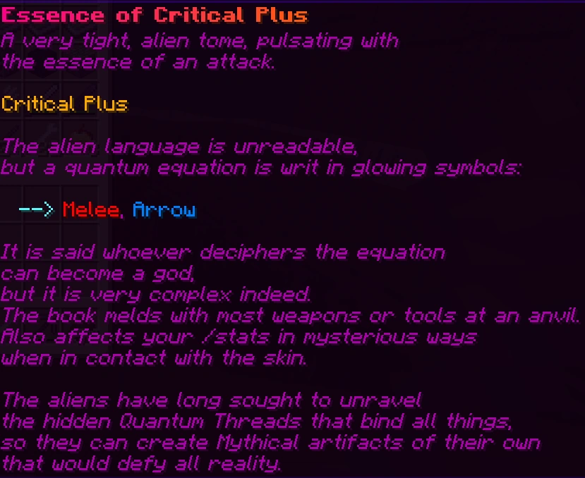 Essence of Critical Plus | Minewind Wiki | Fandom