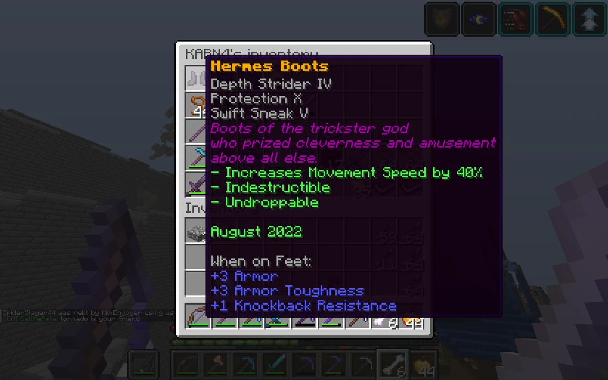 Hermes Boots | Minewind Wiki | Fandom